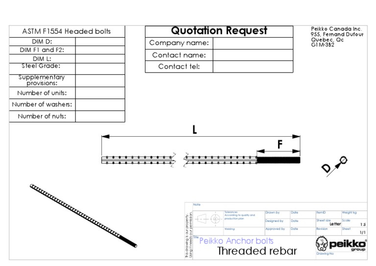 Rebar Plan Specifications and Details | PDF