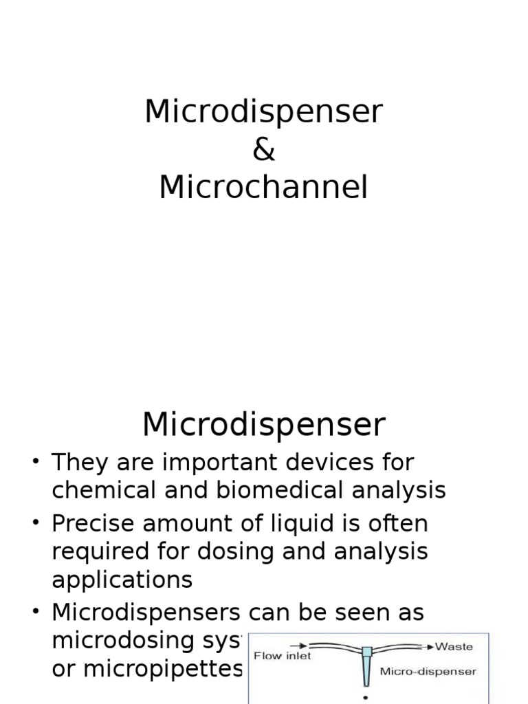 Micro Dispenser | PDF | Microfluidics | Gases