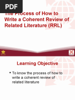 Review of Related Literature (RRL) | PDF | Systematic Review | Knowledge
