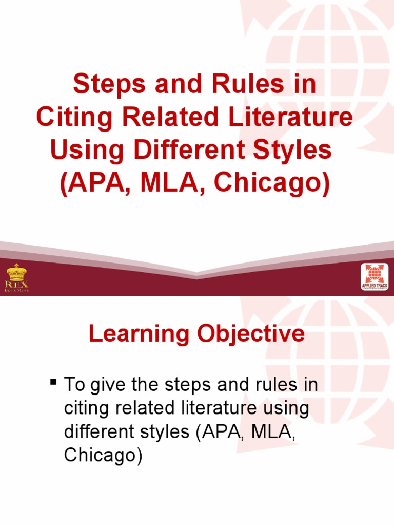 Citing Literature: Steps and Styles | PDF | Citation | American ...