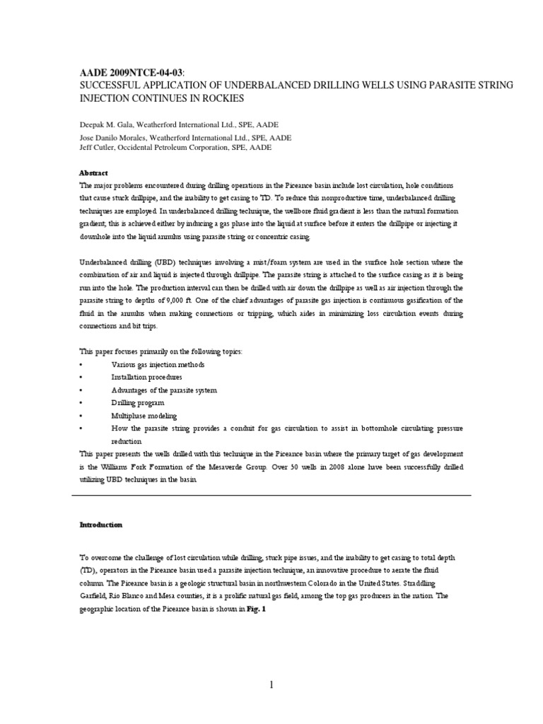 Successful Application of Underbalanced Drilling PDF | PDF
