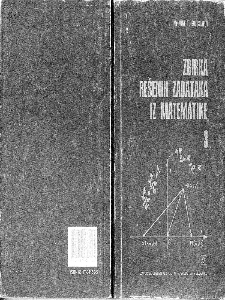Zbirka Zadataka Iz Matematike 3-Vene Bogoslavov PDF | PDF