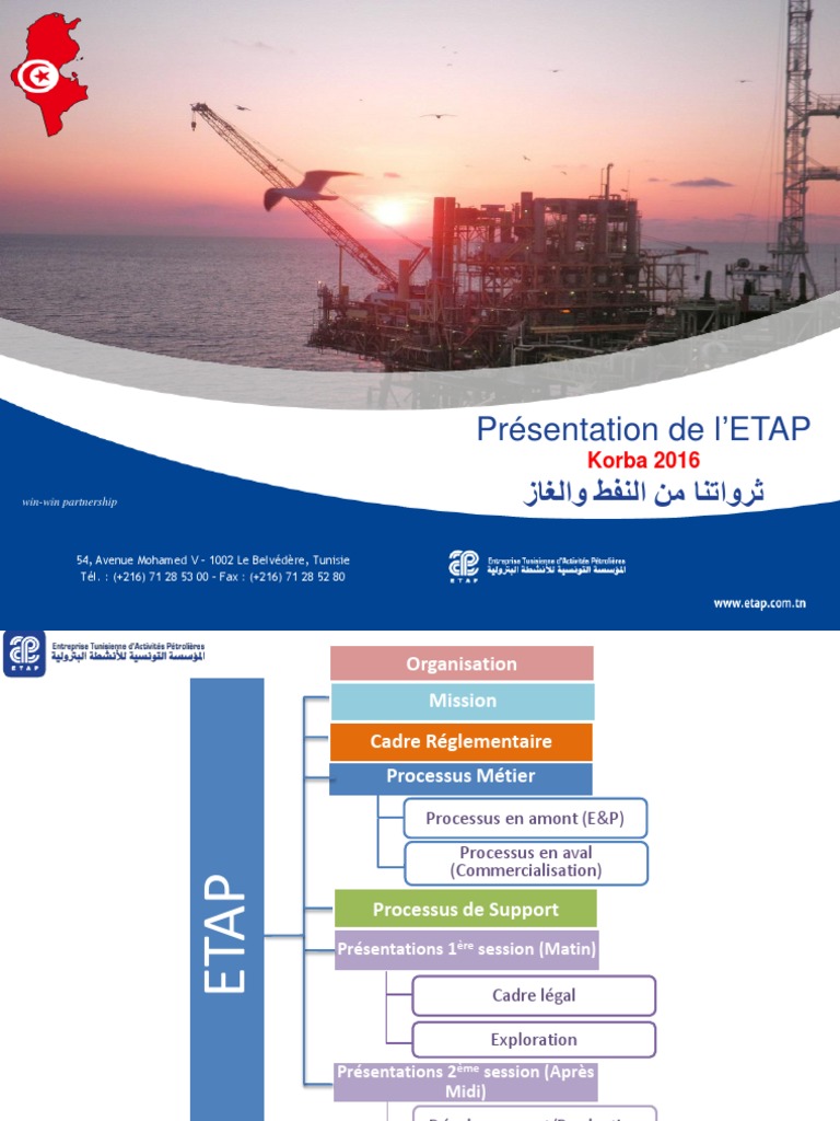 Presentation ETAP | Download Free PDF | Pétrole | Tunisie