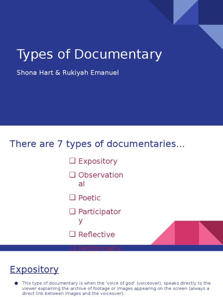 Types of Documentary 2 | PDF