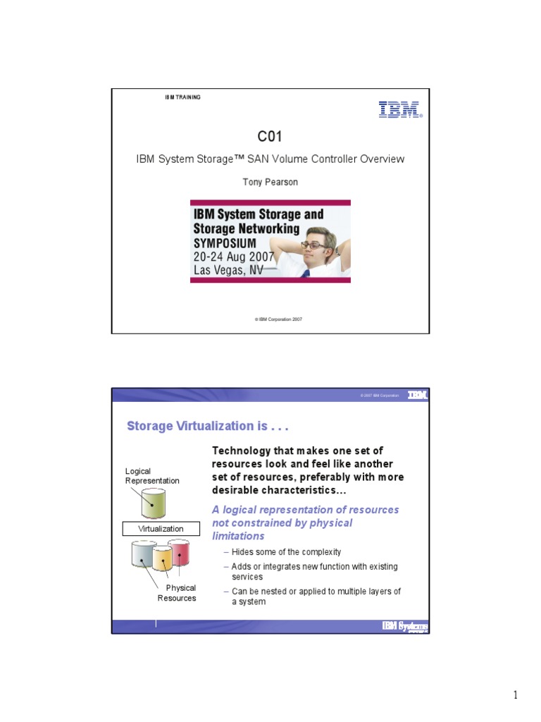 IBM System Storage™ SAN Volume Controller Overview | PDF ...