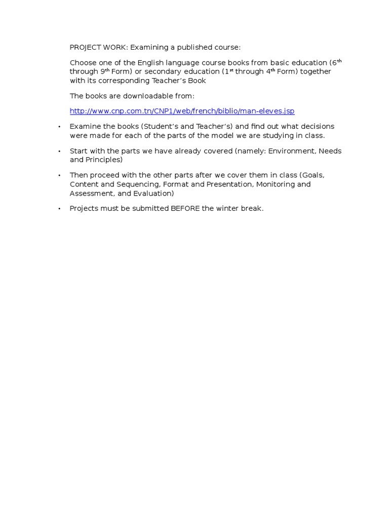 Project Work M2 | PDF