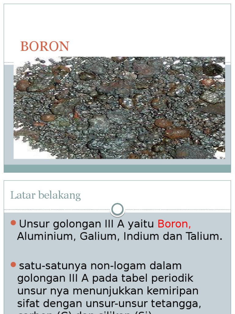 Boron | PDF