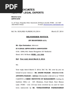 138 Legal Notice Format | PDF | Cheque | Banks