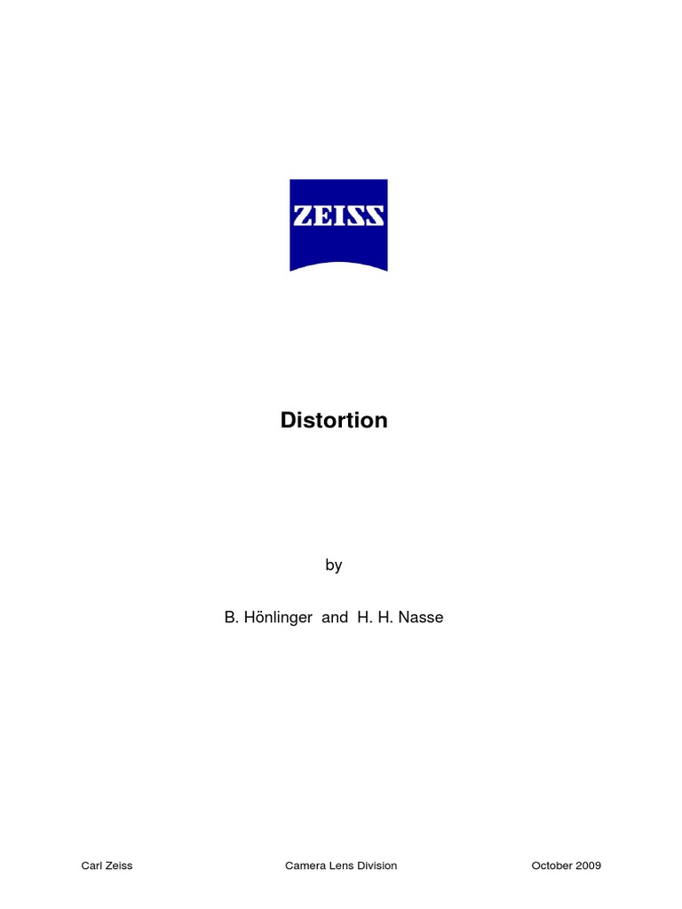 Zeiss About Lens Distortion | PDF