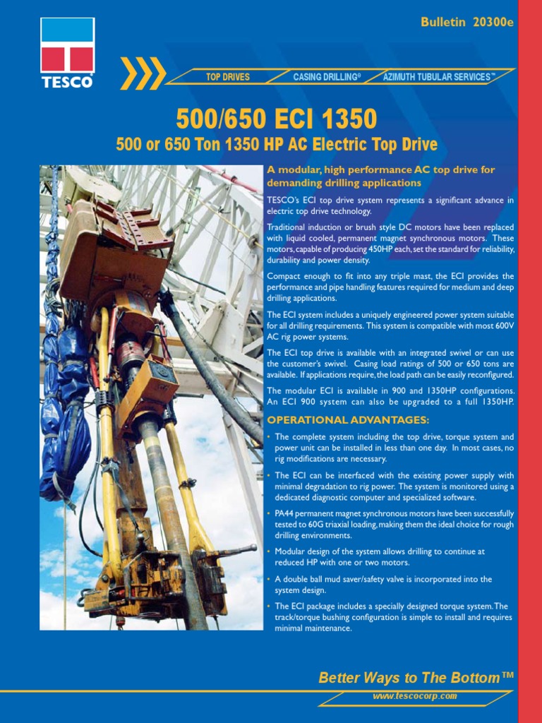 500 600 Eci 1350 | PDF | Electric Power System | Horsepower