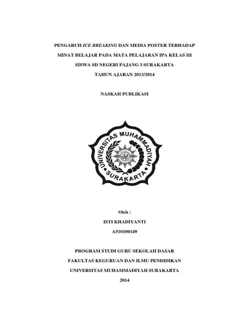 Jurnal Publikasi Fulltext | PDF