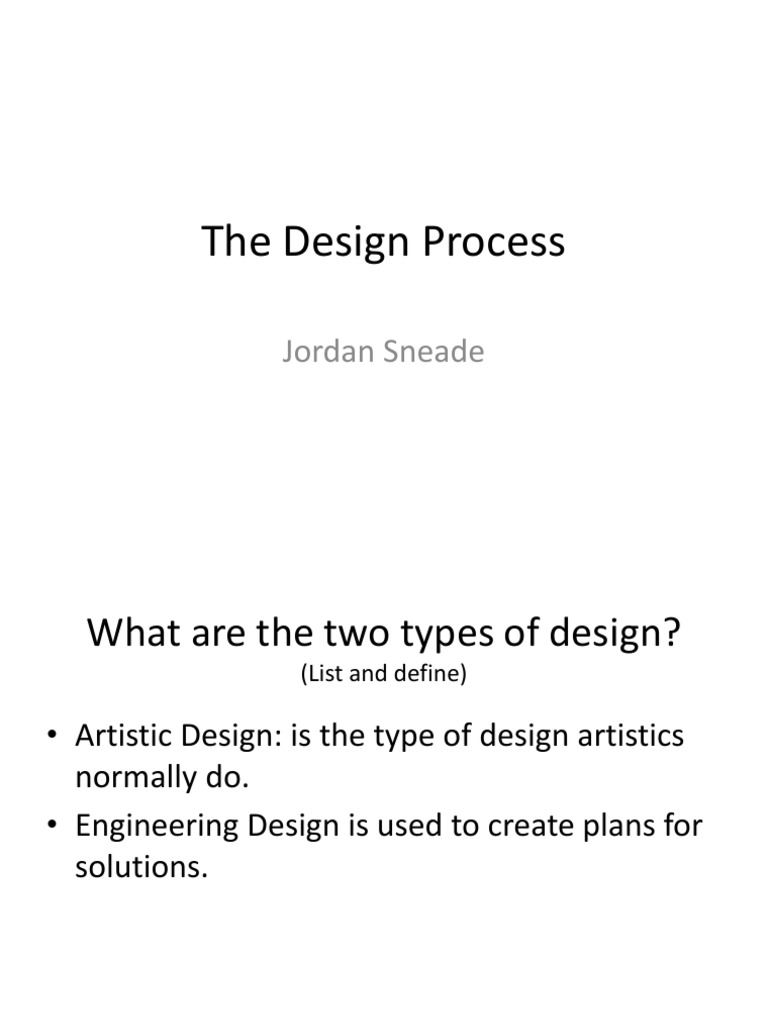 Chapter 10 - The Design Process | PDF | Engineering Design Process | Design