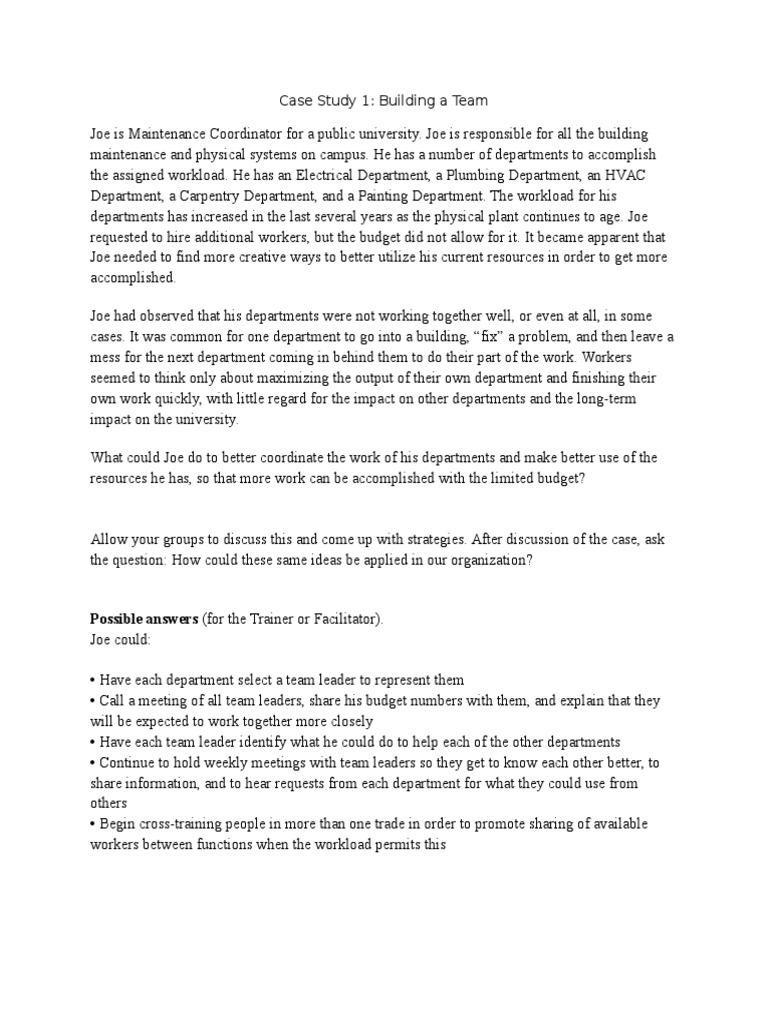 Leadership Case Study | PDF | Turnover (Employment) | Leadership