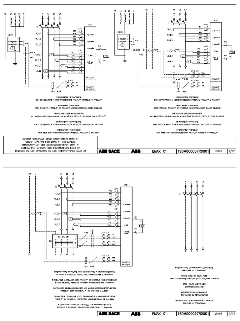 Abb Sace Emax x1 | PDF