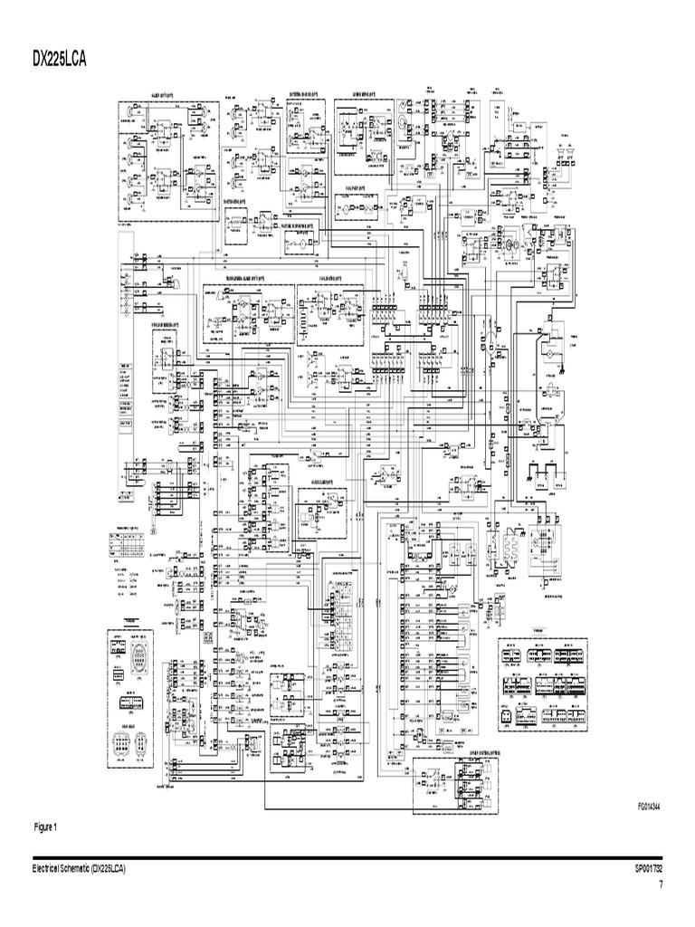 Doosan DX225LCA Electric Circuit 110705 | PDF | Electric Power | Machines