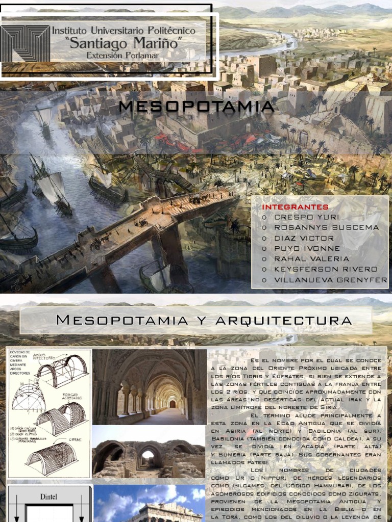 Mesopotamia Presentacion | Mesopotamia | Elementos arquitectónicos