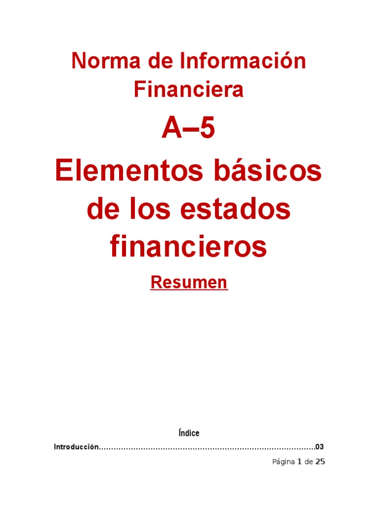 Nif A-5 | PDF | normas internacionales de INFORMACION FINANCIERA ...