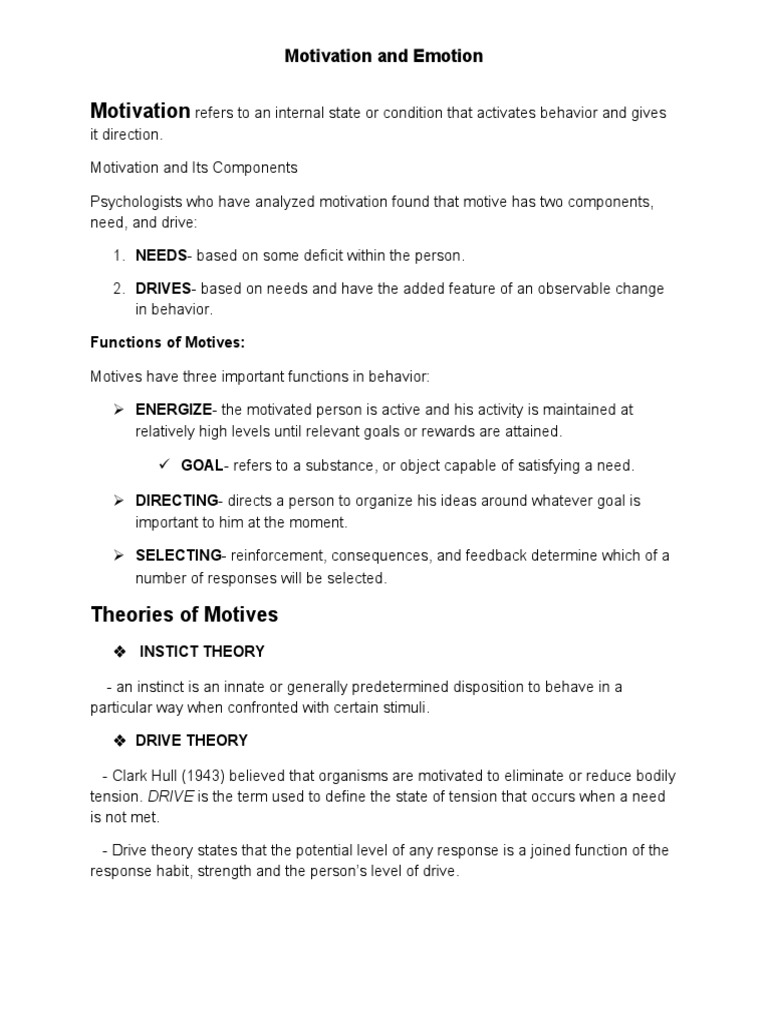 Understanding Motivation and Emotion | PDF | Emotions | Motivation