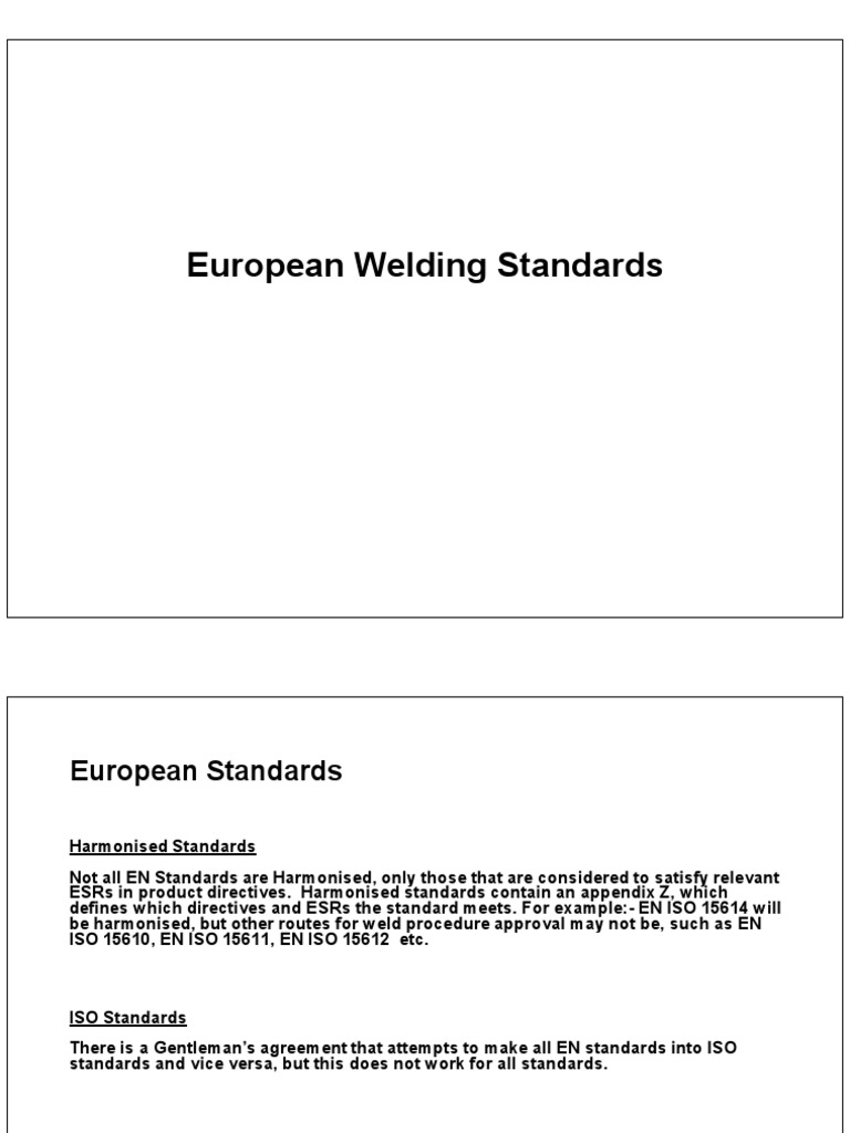 European Welding Standards | PDF | Welding | Construction