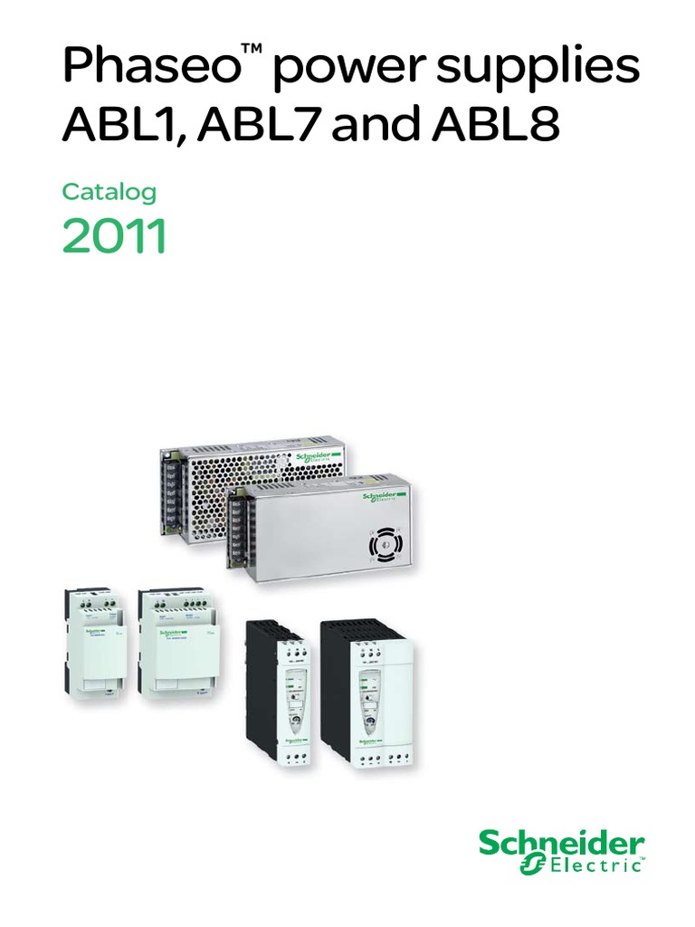 ABL1, ABL7 and ABL8: Phaseo Power Supplies | PDF | Power Supply ...