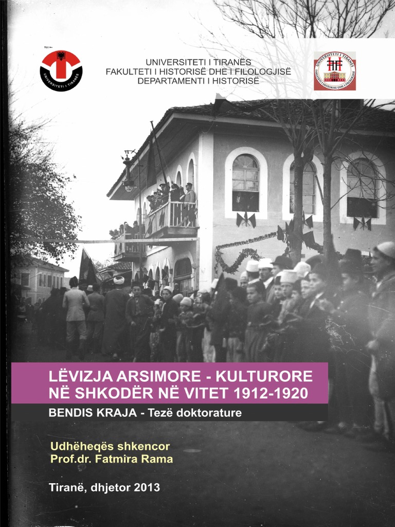 Doktoratura Bendis Kraja Fakulteti I Histori Filologjise Departamenti I Historise | PDF