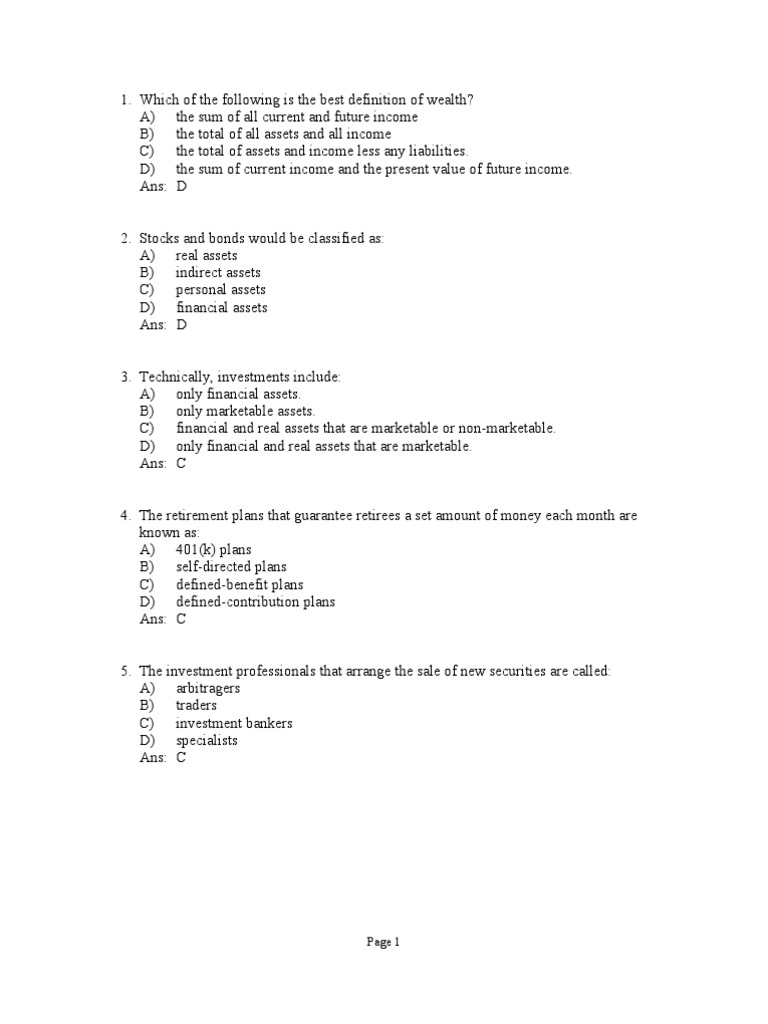 Understanding Investment Fundamentals | PDF | Investing | Securities ...