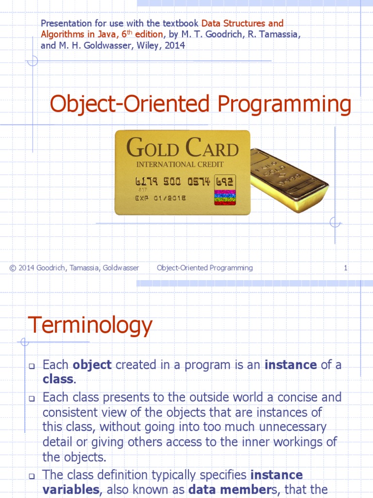 Goodrich 6e Ch02 ObjectOriented PDF | PDF | Class (Computer Programming) | Inheritance (Object ...