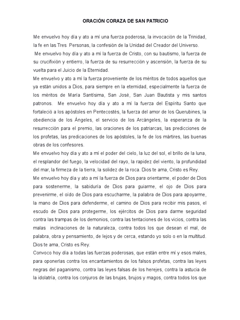 Oración Coraza de San Patricio | La resurrección de Jesús | Cristo (título)