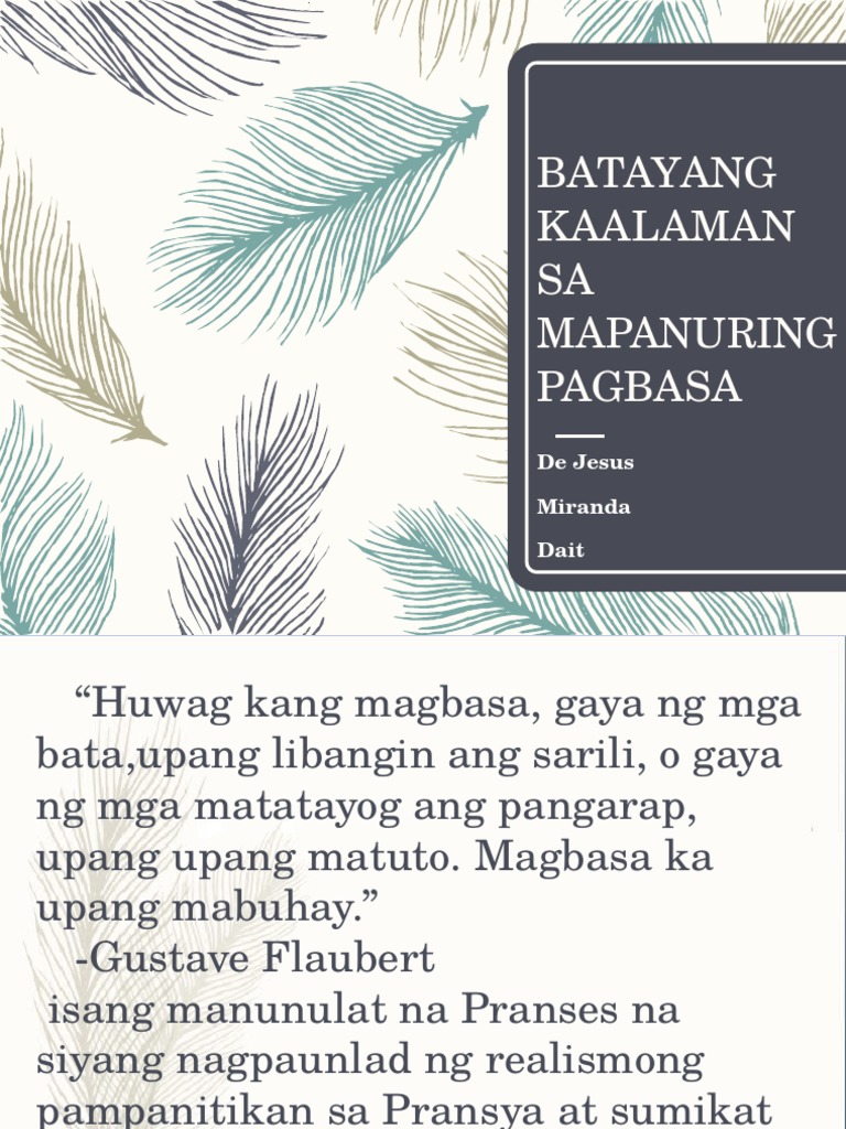 Filipino Reporting | PDF