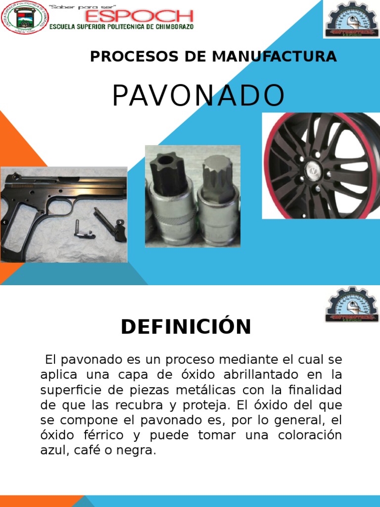 Pavonado | Aluminio | Elementos metálicos