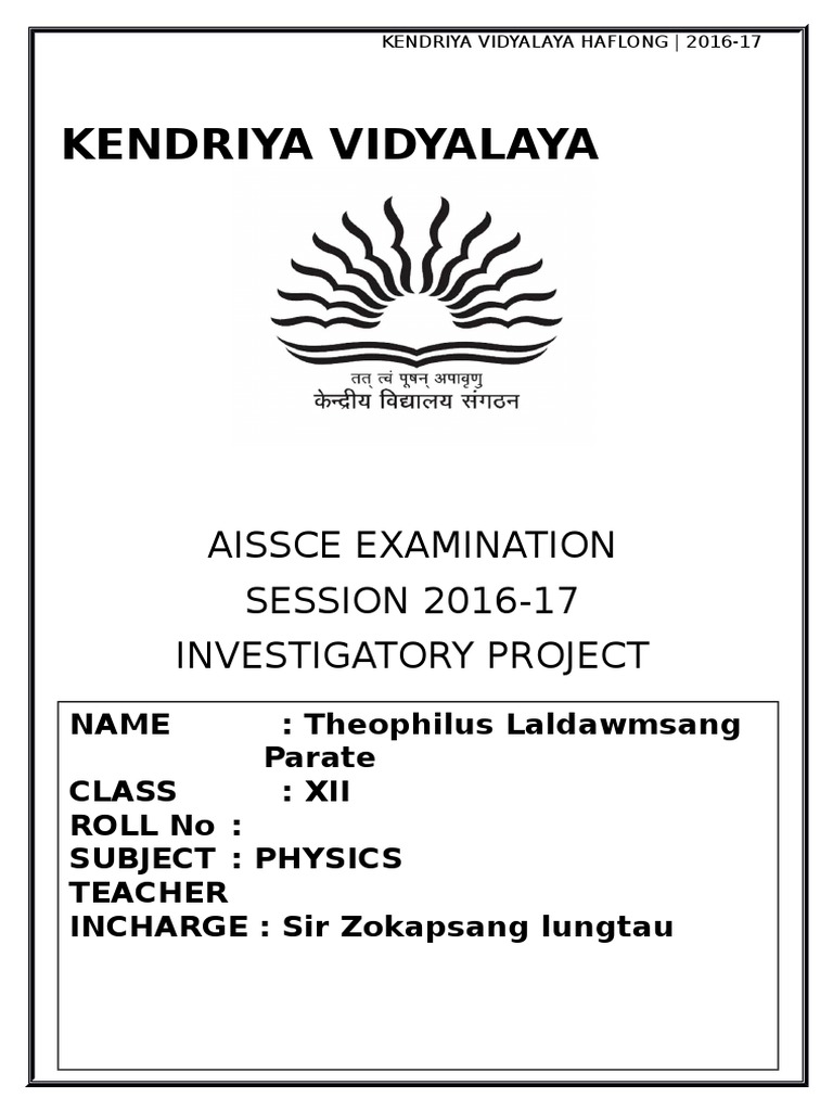 Physics Project File | PDF | Transistor | Electrical Components