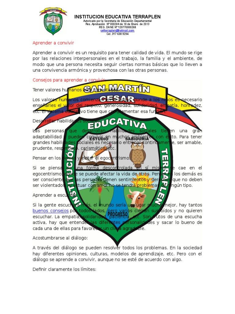 Aprender A Convivir 10 Descargar Gratis Pdf Amor Modificación De