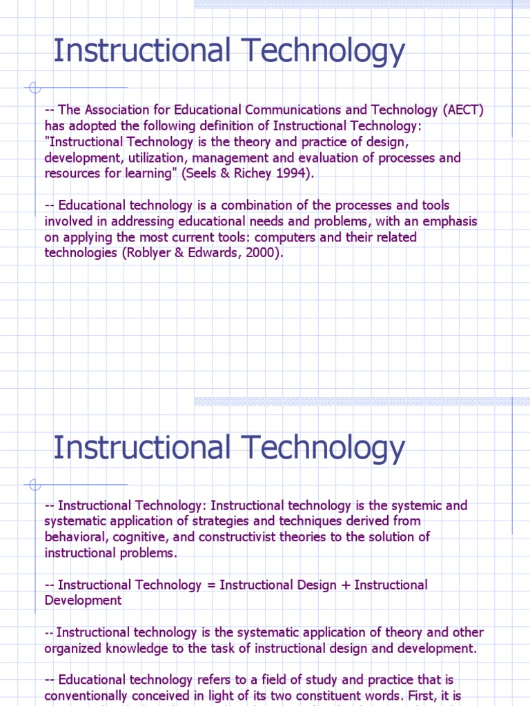 Instructional Technology | PDF