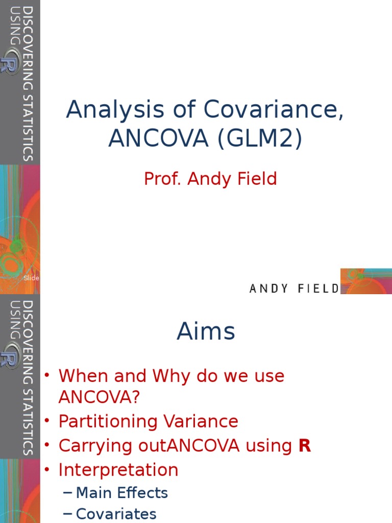 ANCOVA Analysis Using R | PDF | Analysis Of Covariance | Statistical ...