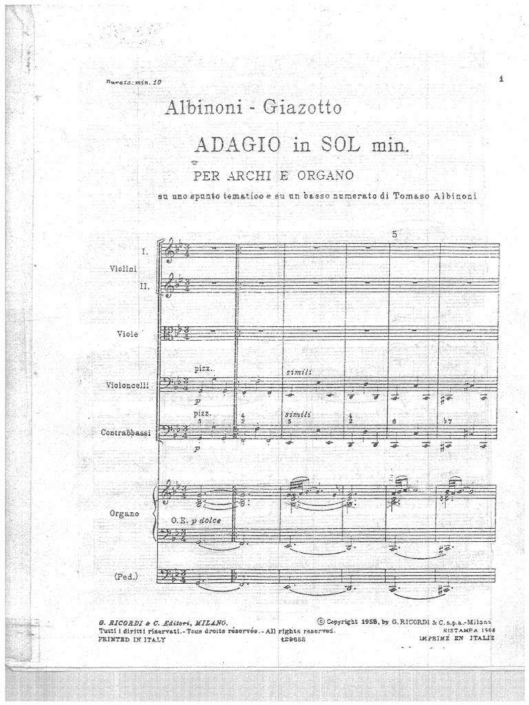 Adagio de Albinoni | PDF