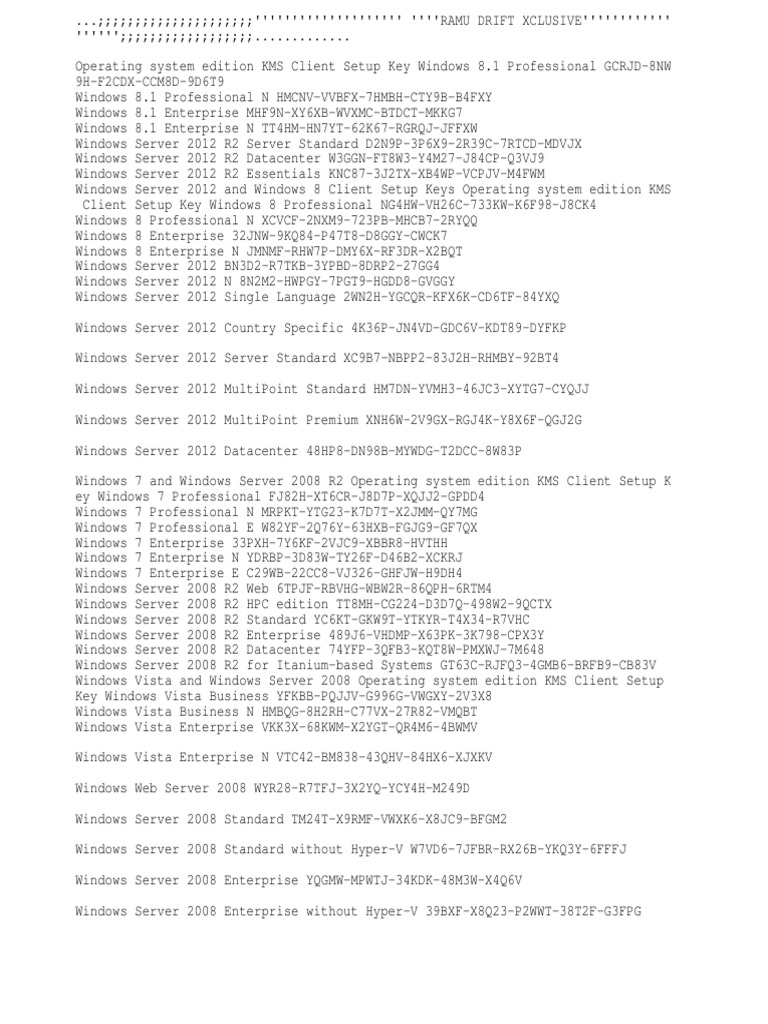 Windows 8.1 MSDN Working Keys | PDF