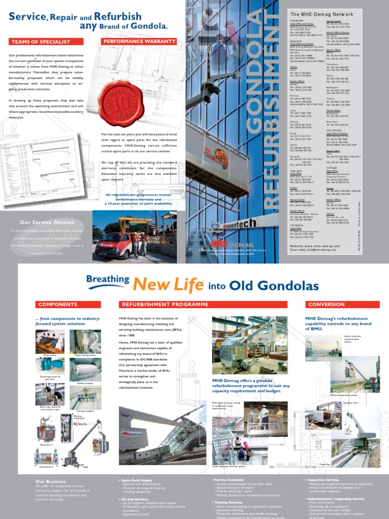 MHE-DEMAG Gondola Indonesia Batam | PDF | Business