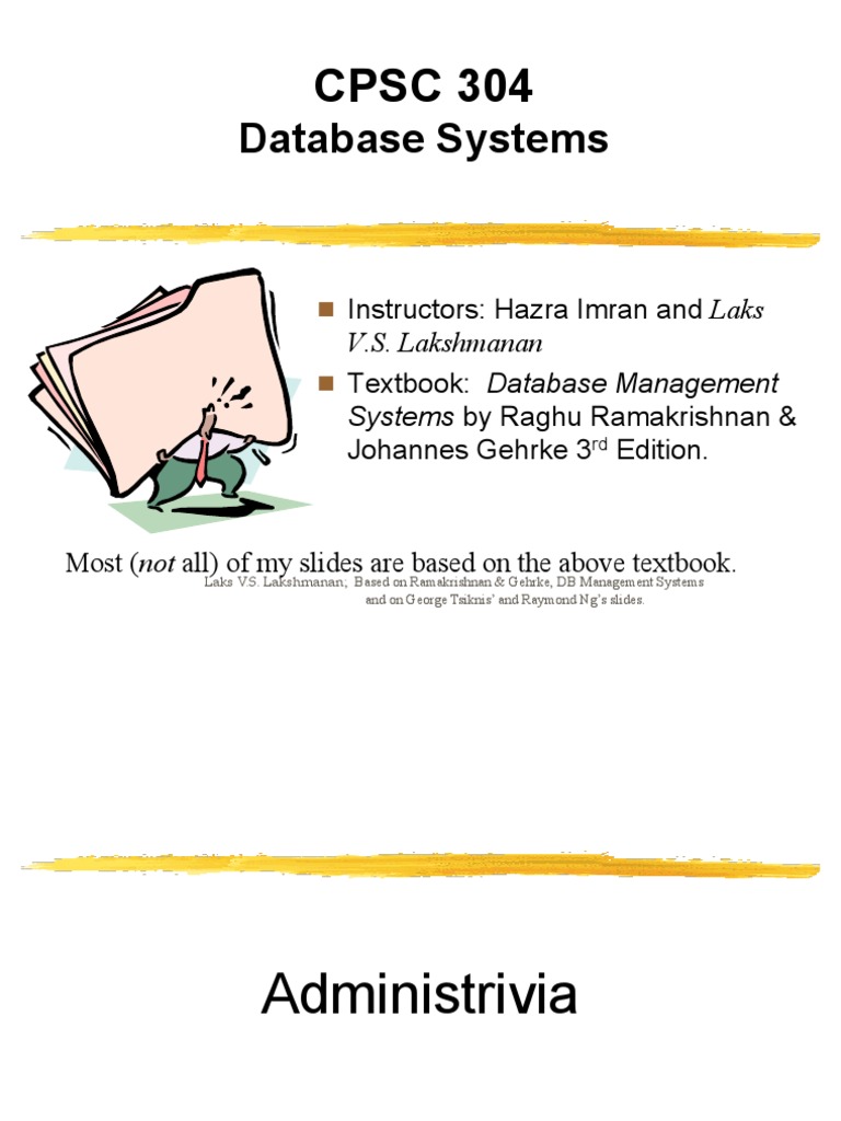 Database Systems Cpsc 304 Pdf Conceptual Model Data Model