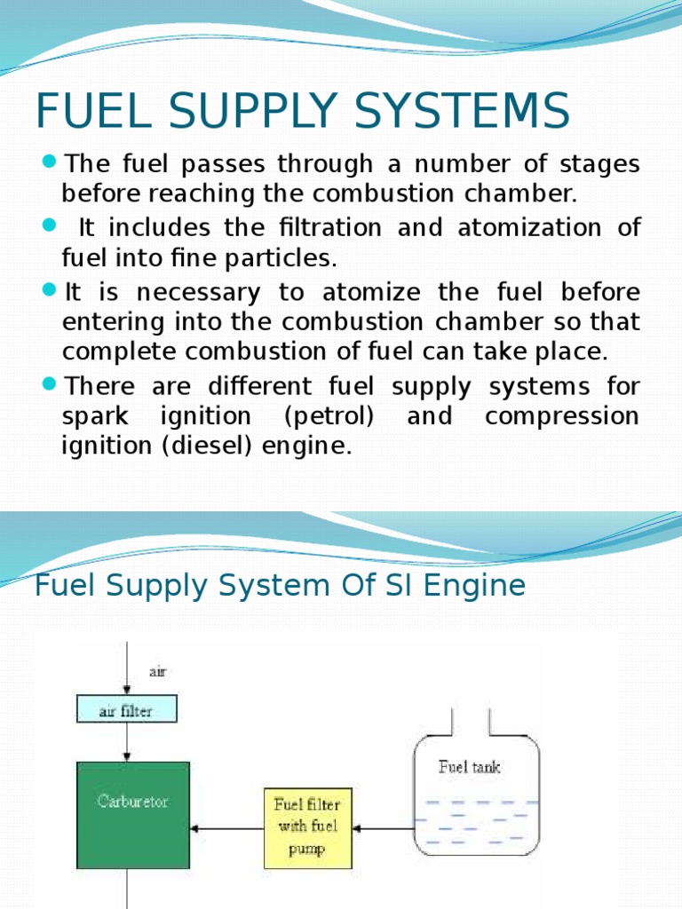 Fuel Supply Systems in SI Engines | PDF | Carburetor | Fuel Injection