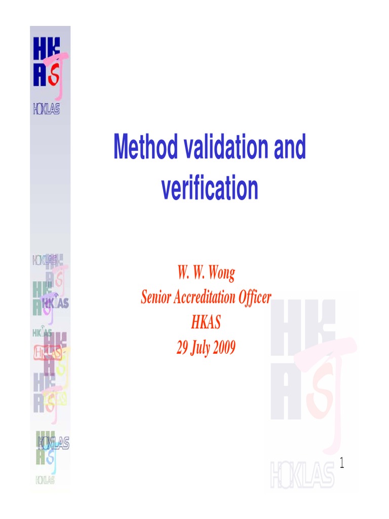 Method Validation And Verification Verification And Validation Detection Limit