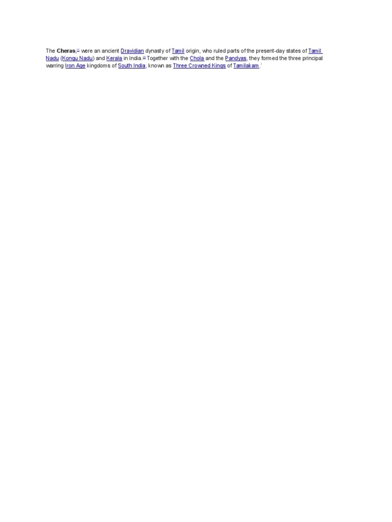 Cheras | PDF
