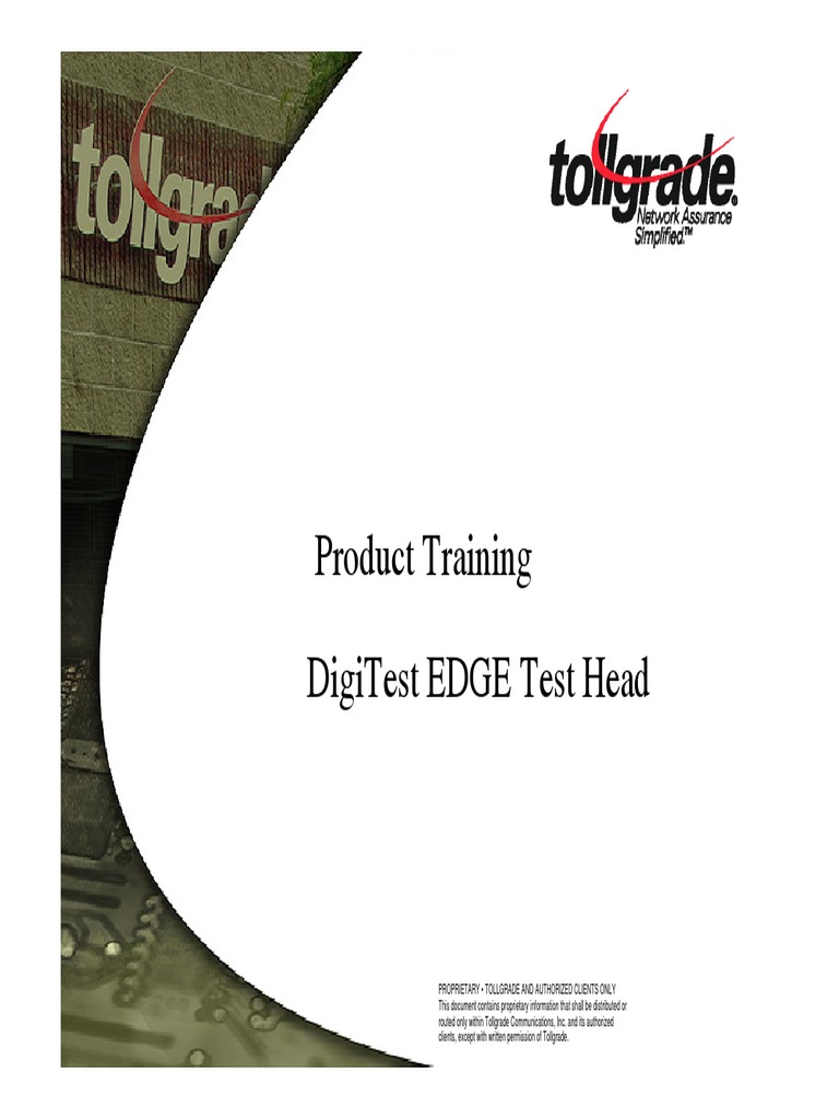 DigiTest EDGE Product Training | PDF | Digital Subscriber Line | Networks