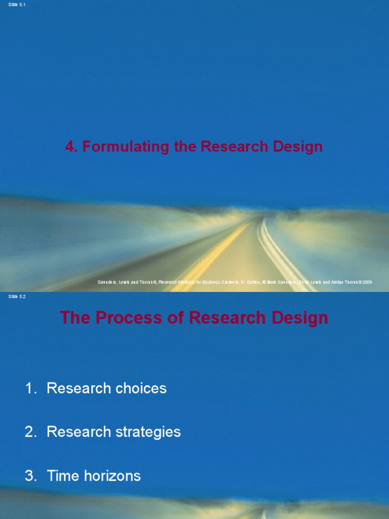 Formulating The Research Design | PDF | Research Design | Experiment