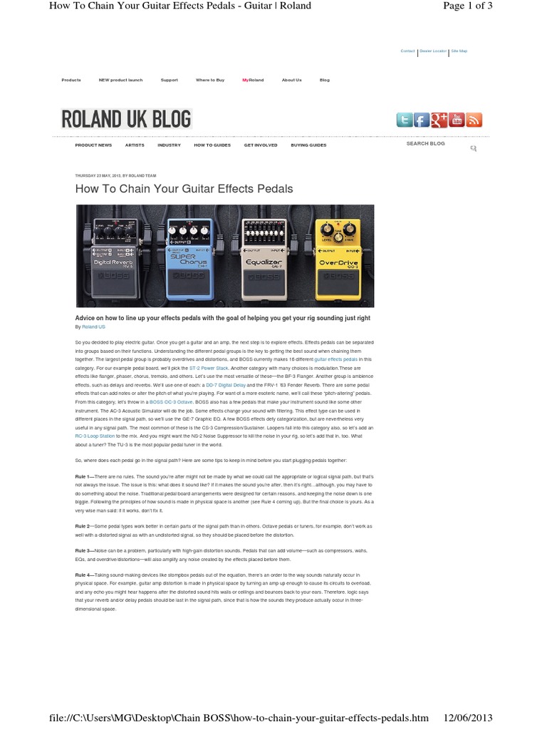 How To Chain Your Guitar | PDF | Guitars | Audio Electronics