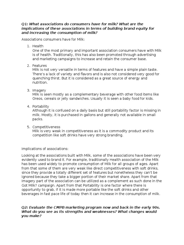 Milk Branding & Marketing Analysis | PDF | Target Audience | Brand