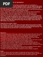 Terms of Reference Template | PDF | Feasibility Study | Evaluation