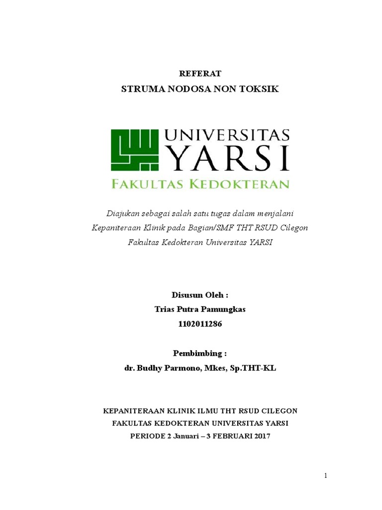 Struma Nodosa Non Toksik: Tinjauan Fisiologi dan Patofisiologi Kelenjar ...