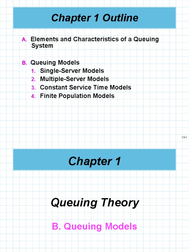 Lecture 2 Queuing Theory (Queuing Models) | Statistical Theory ...
