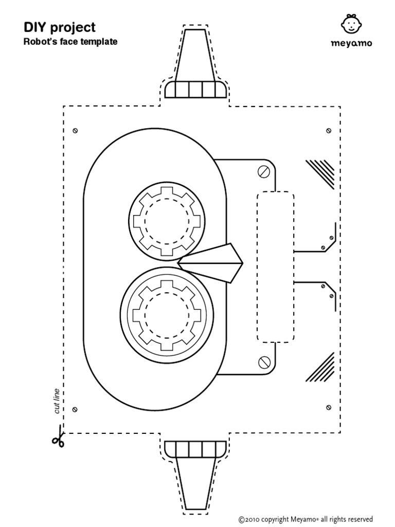 DIY Project: Robot's Face Template | PDF | Technology & Engineering