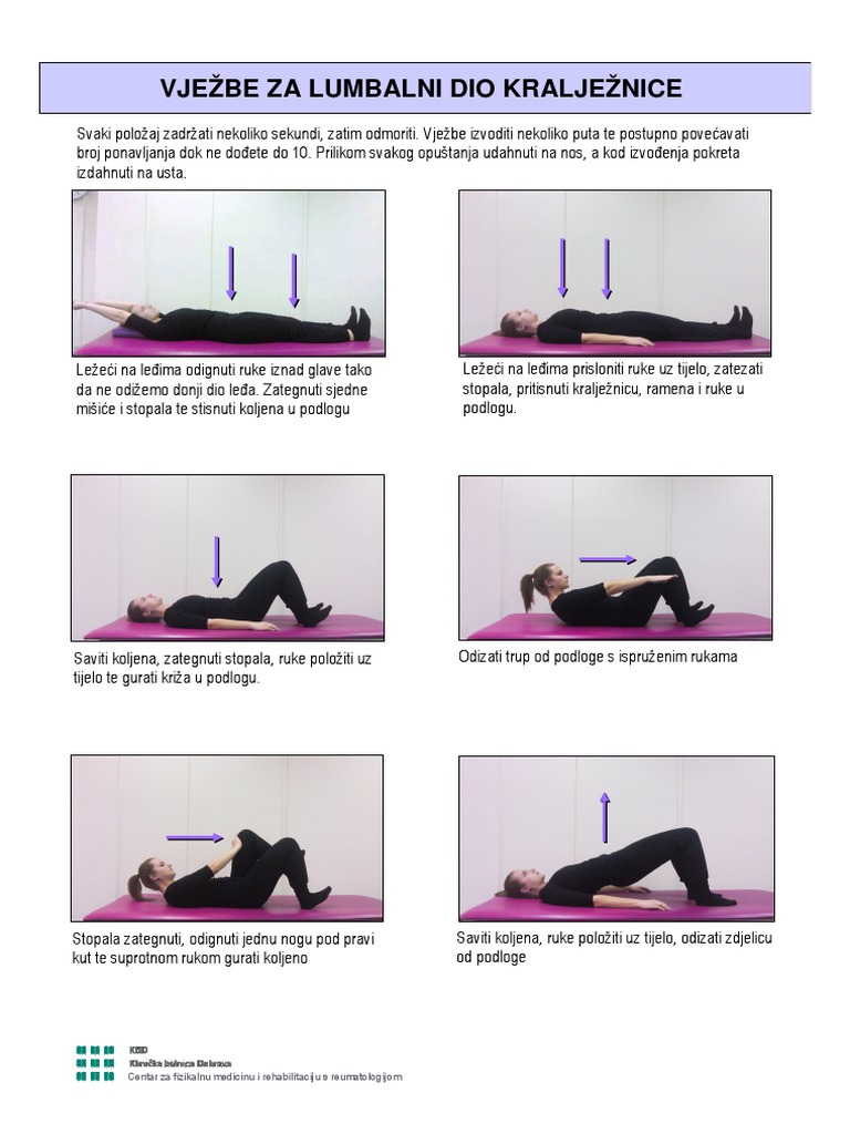 FIZ-Vjezbe Za Slabinski Dio Kraljeznice | PDF